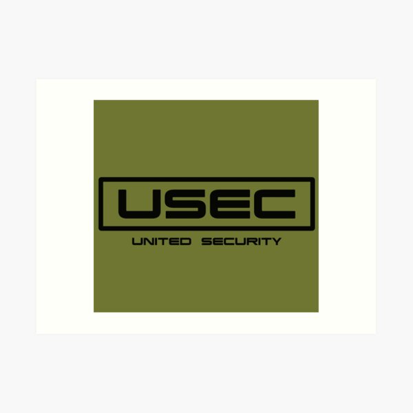 "USEC Logo Black on Olive Drab (Escape from Tarkov)" Art Print for Sale ...