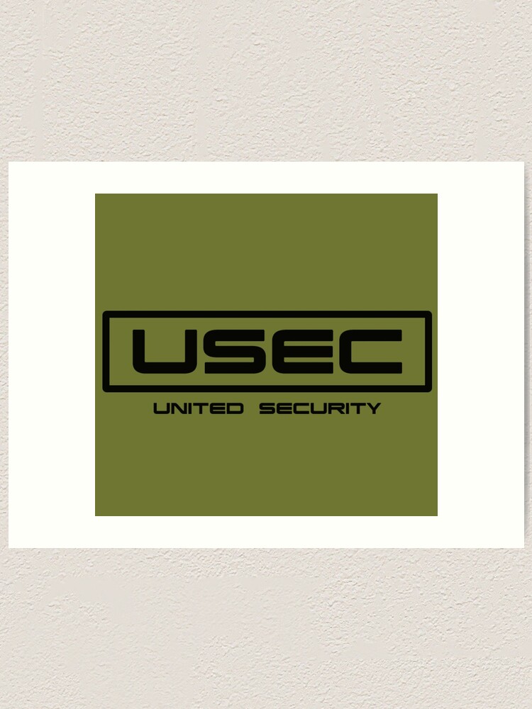 "USEC Logo Black on Olive Drab (Escape from Tarkov)" Art Print for Sale ...