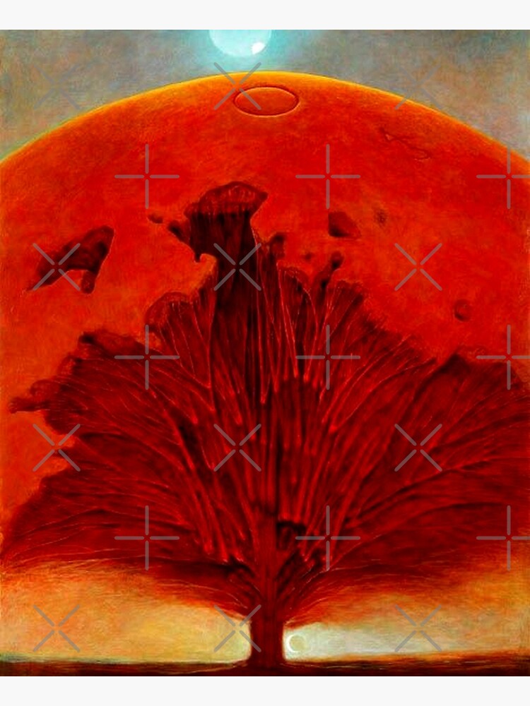 "Beksinski Tree" Framed Art Print for Sale by 0800ART | Redbubble