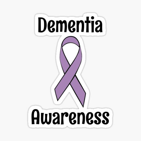 Dementia Ribbon Stickers | Redbubble