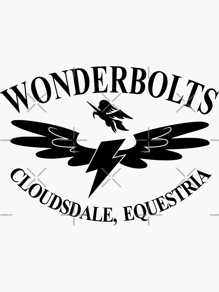 "Wonderbolts Logo " Sticker for Sale by samohtlion | Redbubble
