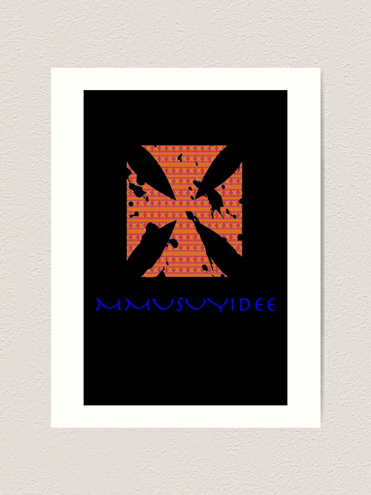 "Colorful Adinkra Symbol Mmusuyidee" Art Print for Sale by ...