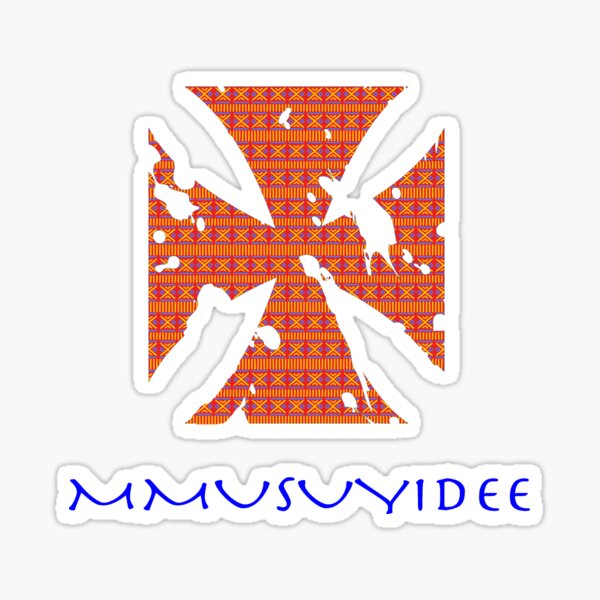 "Colorful Adinkra Symbol Mmusuyidee" Sticker for Sale by ...