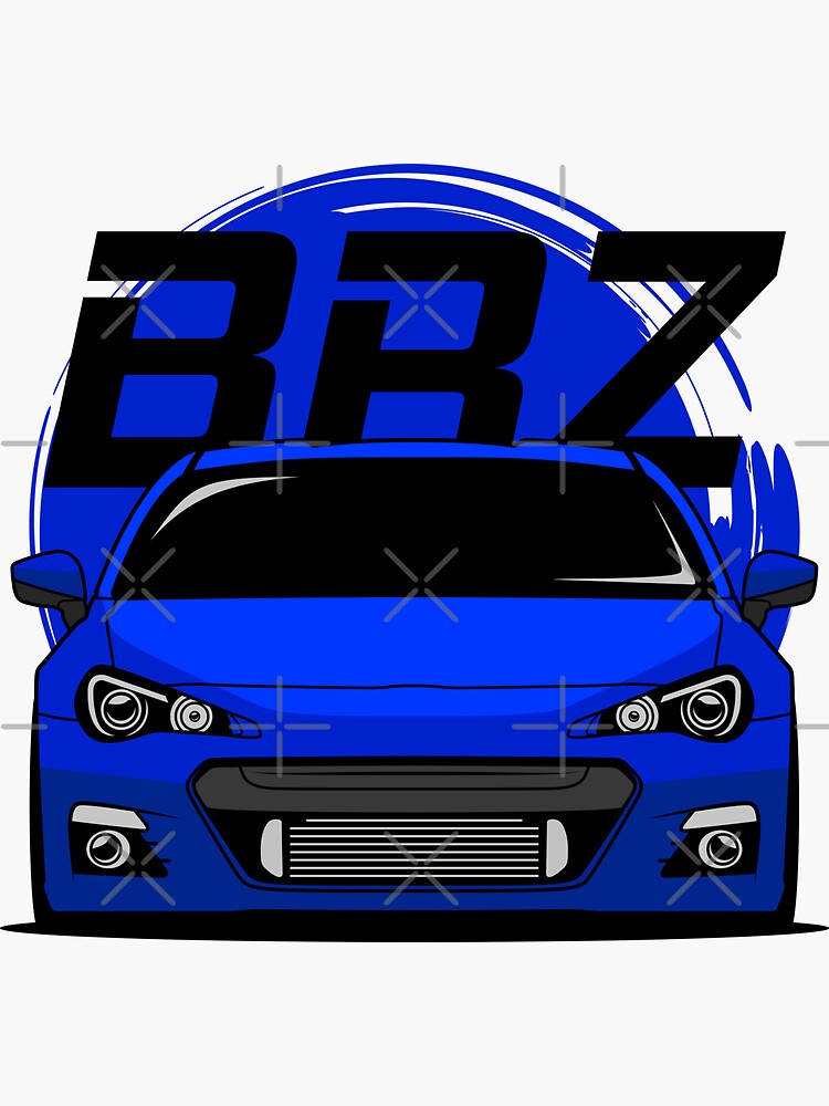 "Blue BRZ JDM" Sticker by goldentuners | Redbubble