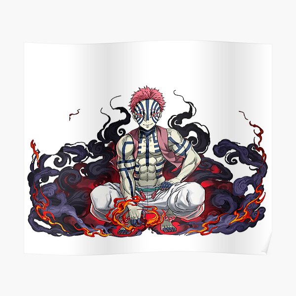 Kimetsu No Yaiba Akaza Posters | Redbubble
