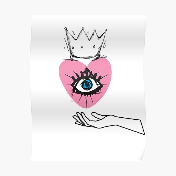 "Eye with Crown" Poster by texanlisa | Redbubble