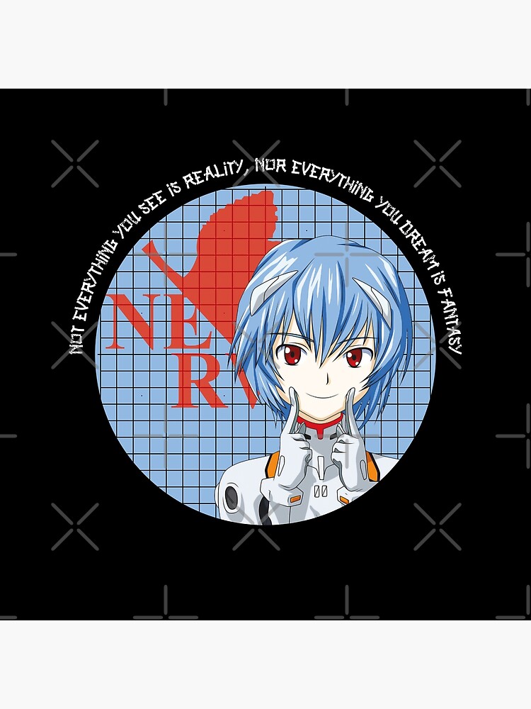 " rei ayanami smile white" Poster by cremadesign | Redbubble