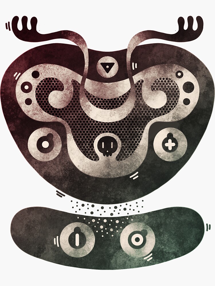 "Heart Shaped Radio" Sticker by FlowarkInk | Redbubble