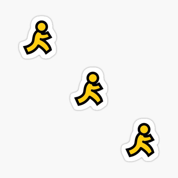 "AOL - Buddy List Pattern - AOL Stickers, AOL T-Shirts" Sticker for ...