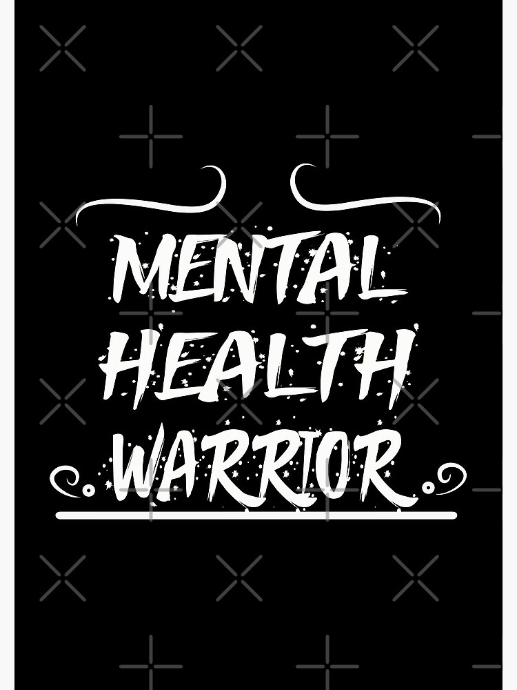 "MENTAL HEALTH WARRIOR Mental Health Awareness" Spiral Notebook by ...