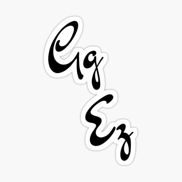 "gg ez sticker" Sticker by VorgB | Redbubble