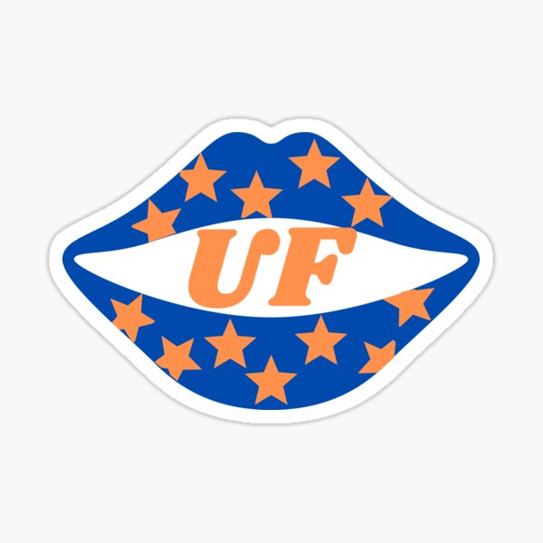 "UF Star Lips" Sticker by ansleyglover | Redbubble