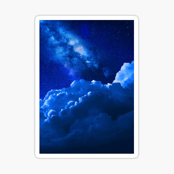 "BLUE DREAM " Sticker for Sale by Mohammed-Nemr | Redbubble