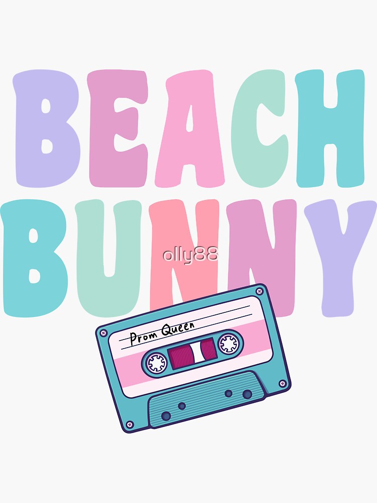 "Beach Bunny "Prom Queen" cassette" Sticker for Sale by olly88 | Redbubble