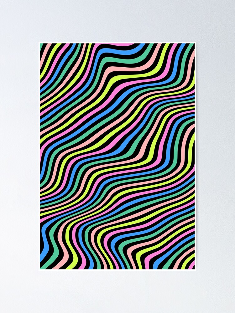 "Ripple Rainbow" Poster for Sale by MOREbyJP | Redbubble