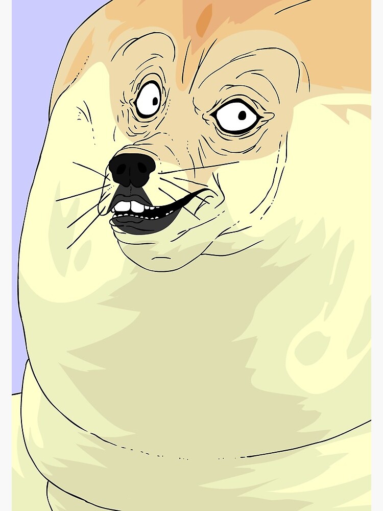 "How To Draw Really Good Doge Face" Art Print by Tantidar | Redbubble