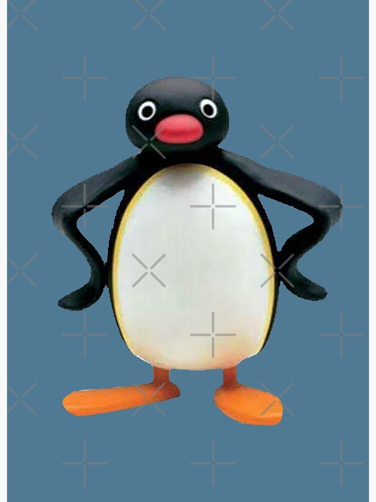 "Angry Pingu New Official Merch" Art Board Print for Sale by Beep Peep ...