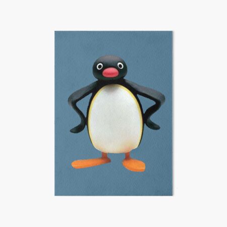 "Angry Pingu New Official Merch" Art Board Print for Sale by Beep Peep ...