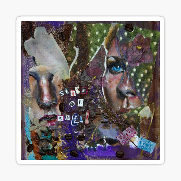 "Sense of smell" Sticker by OksArt22 | Redbubble