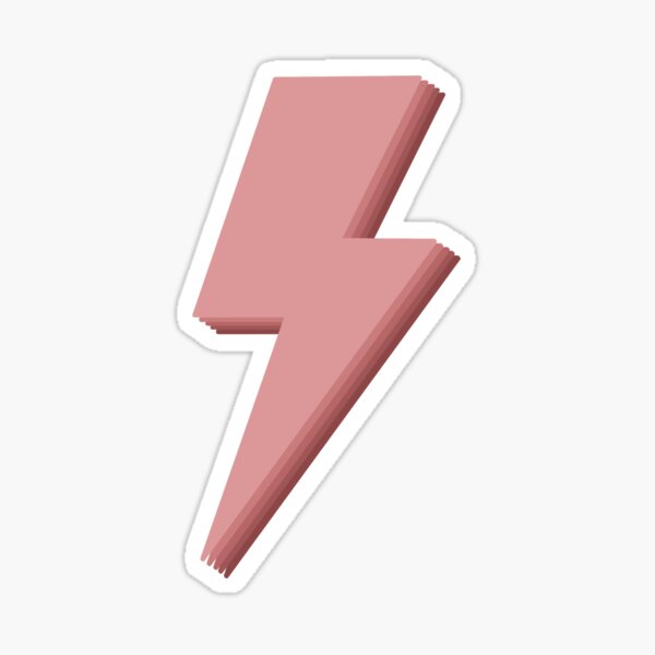 "Maroon Lightning Bolt" Sticker for Sale by shopcloudyco | Redbubble
