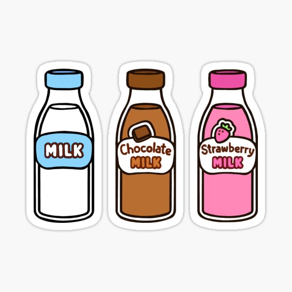 "flavored milk" Sticker for Sale by yktv-kloi | Redbubble