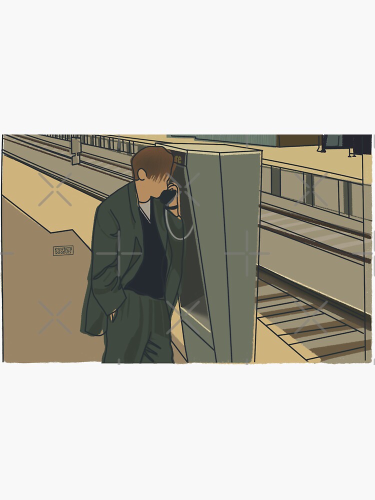 "One Day Movie Illustration" Sticker by KylieBeth | Redbubble