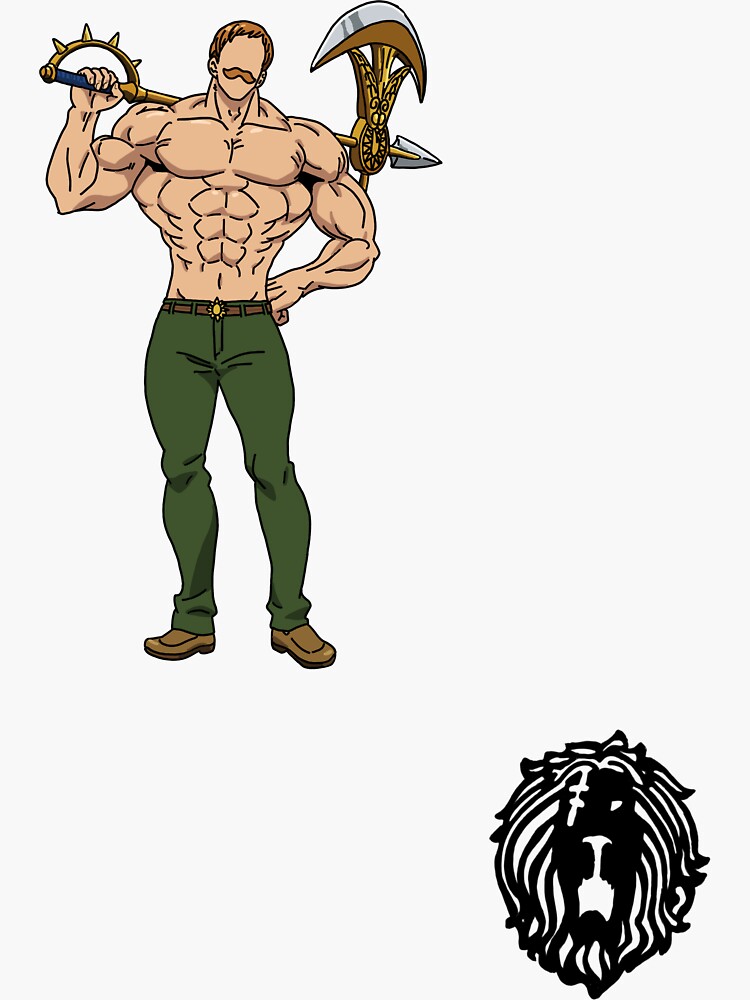 "Escanor the lion sin" Sticker for Sale by sydkwatk12 | Redbubble