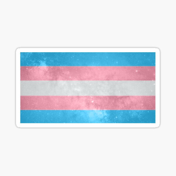 "Galaxy Trans Pride Flag" Sticker by Fox-Flags | Redbubble
