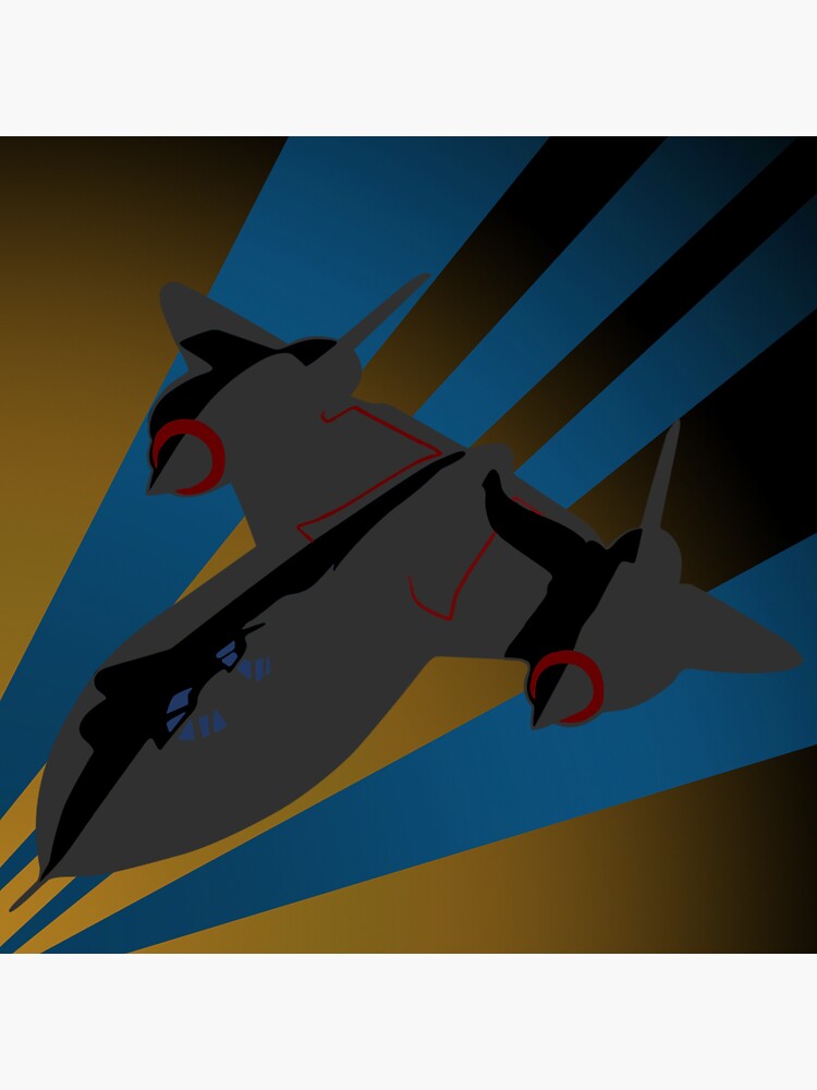 "SR-71 Blackbird Cartoon" Sticker for Sale by BlackBird34m | Redbubble