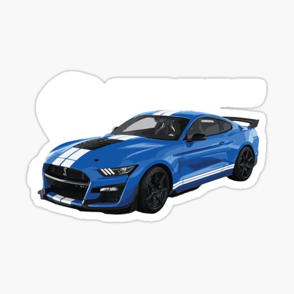 "GT500 Mustang shelby cobra velocity blue" Sticker for Sale by ...