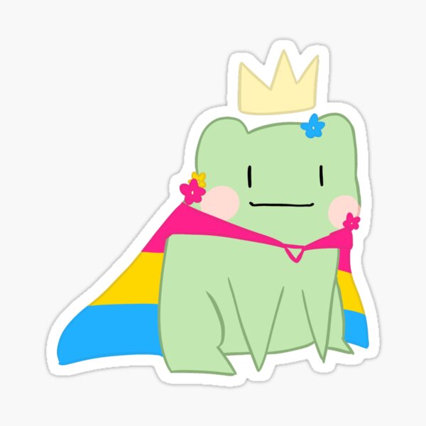 "pansexual pride frog sticker" Sticker for Sale by pebblesoup | Redbubble
