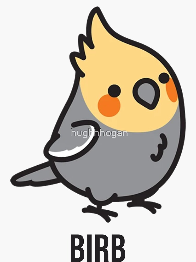 "Cute Animals - Bird (Birb)" Sticker for Sale by hughhhogan | Redbubble