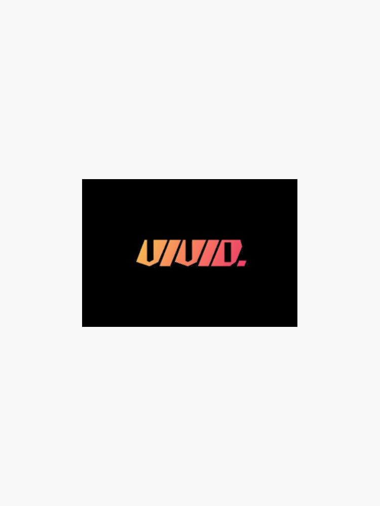 "vivid. logo" Sticker for Sale by vivid-shop | Redbubble