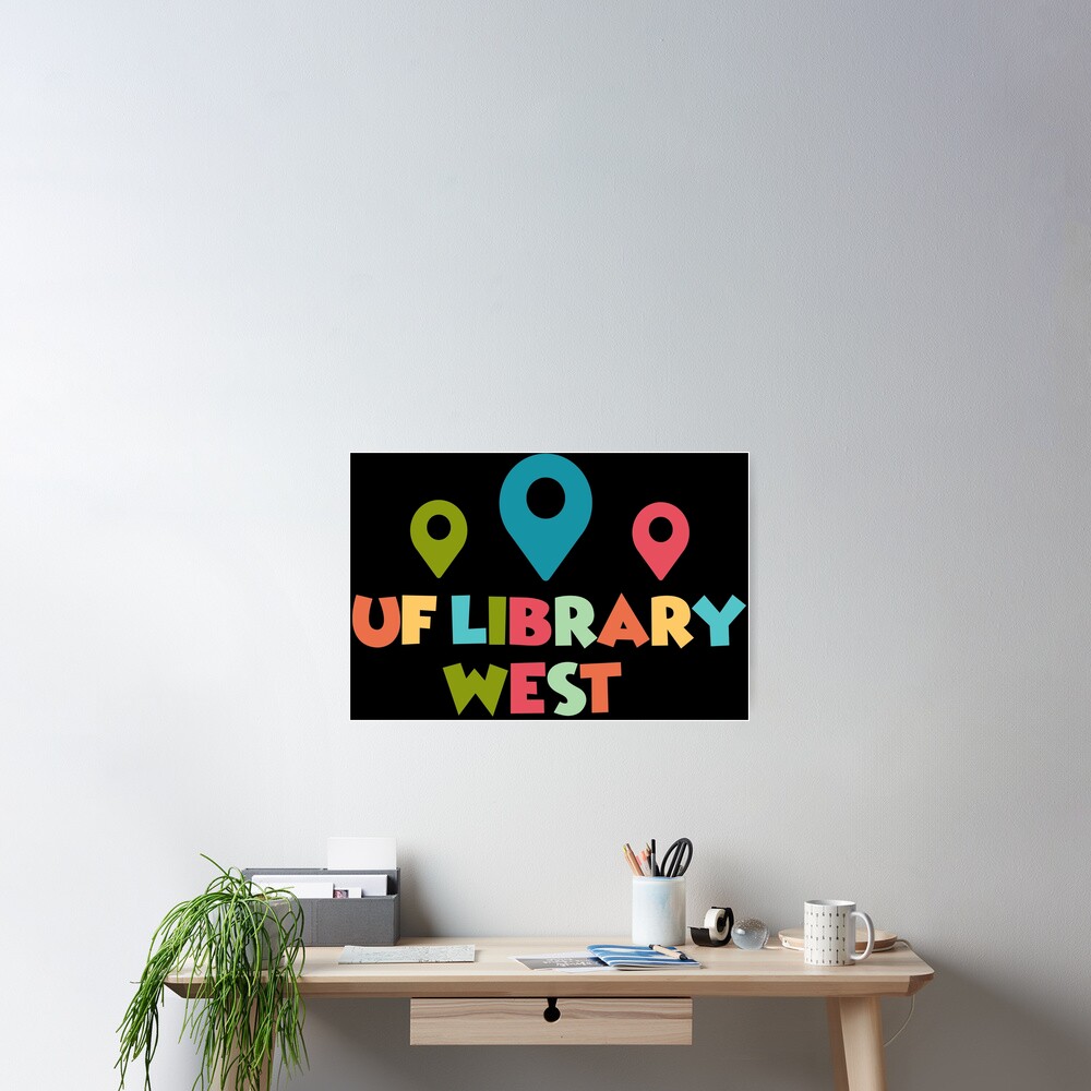 "uf library west" Poster by VintagePrada | Redbubble