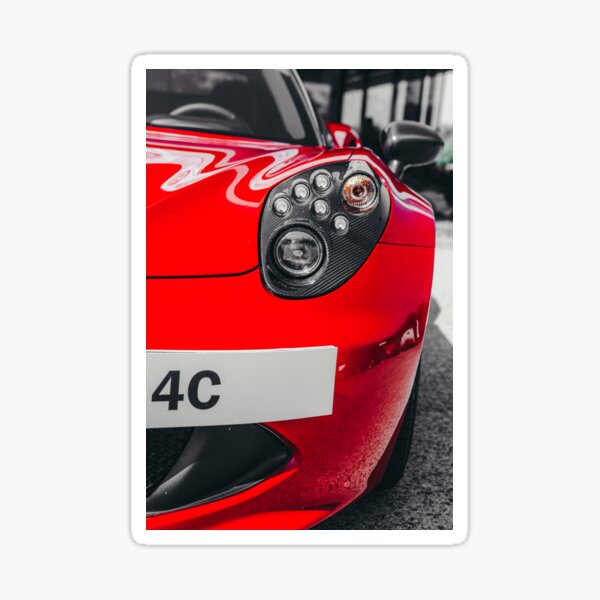 "Alfa Romeo 4C" Sticker by autoaddict | Redbubble