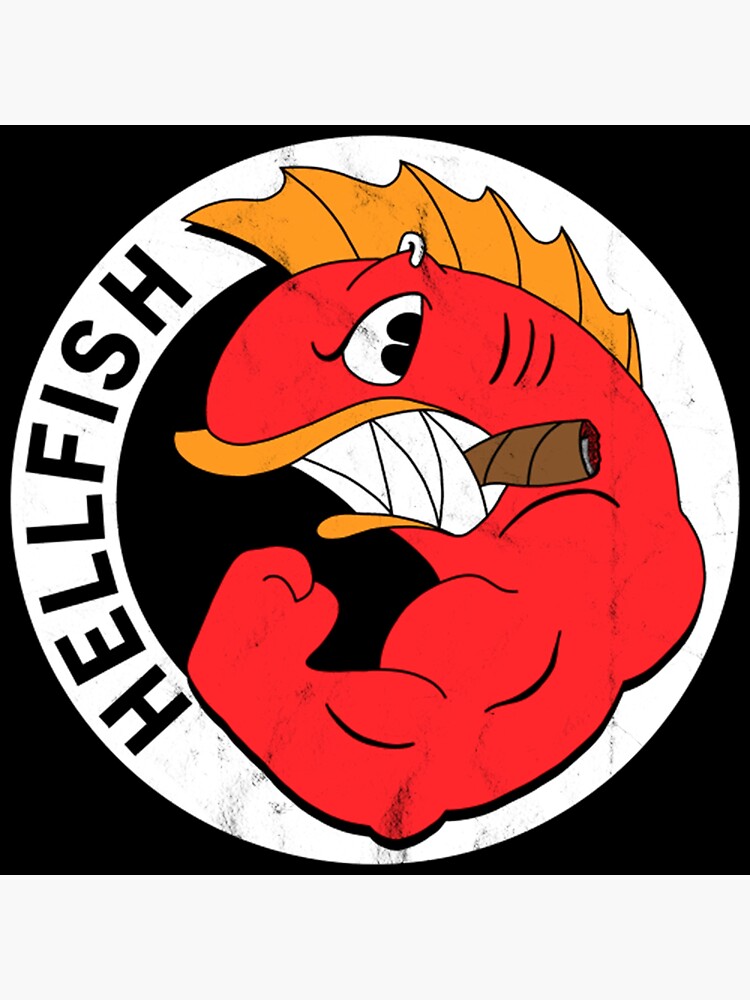 "The Flying Hellfish Logo inspired by the Simpsons" Poster by fyuzki02 ...