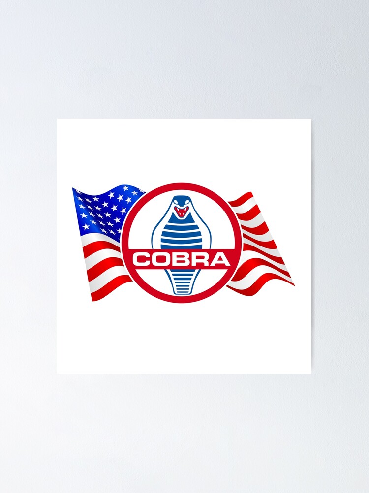 "COBRA SIGN AND US FLAG" Poster by Aspretto | Redbubble