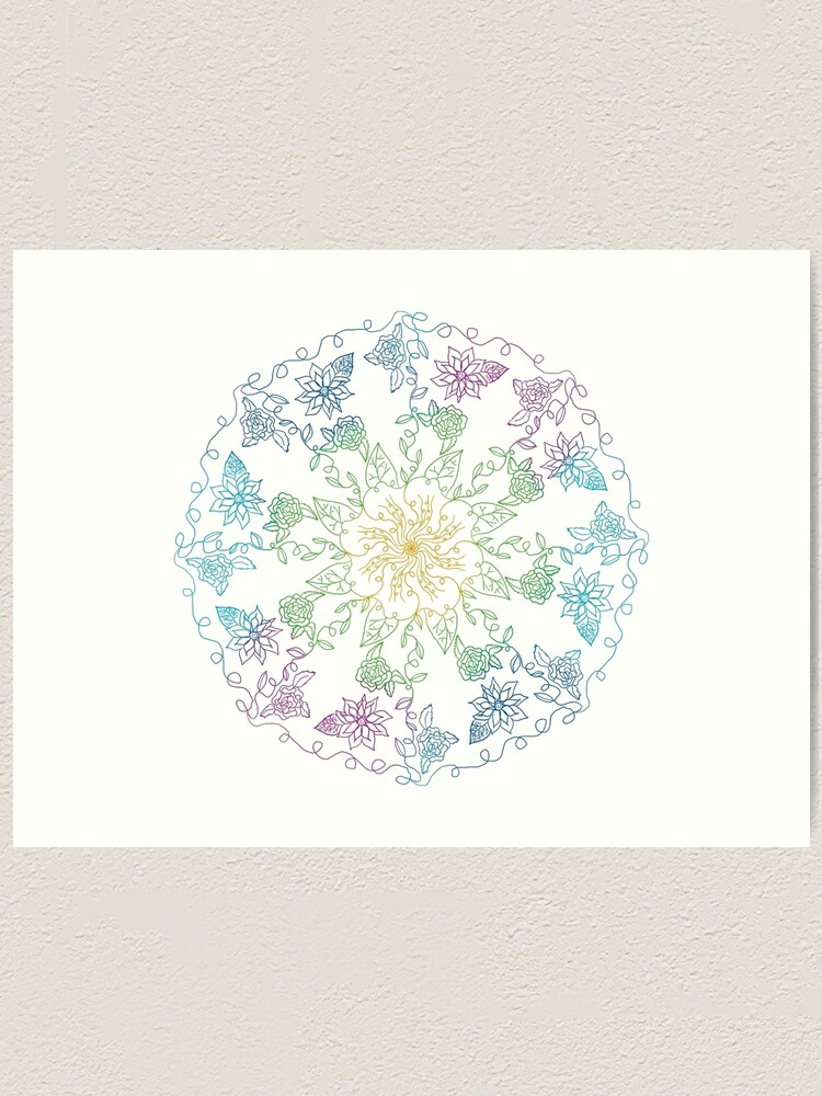 "Flower wiggles" Art Print for Sale by WestcottDesign | Redbubble