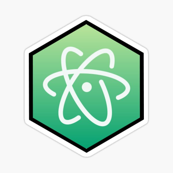 "Atom Hexagon" Sticker for Sale by JFKsStickers | Redbubble