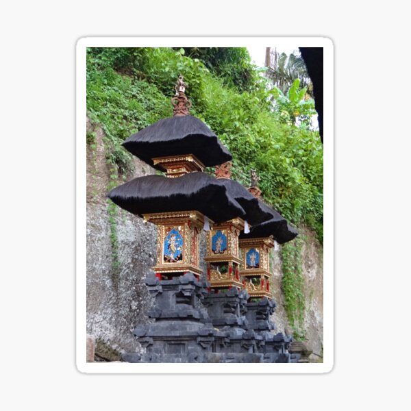 "3 Bali Shrines" Sticker for Sale by exploramum | Redbubble