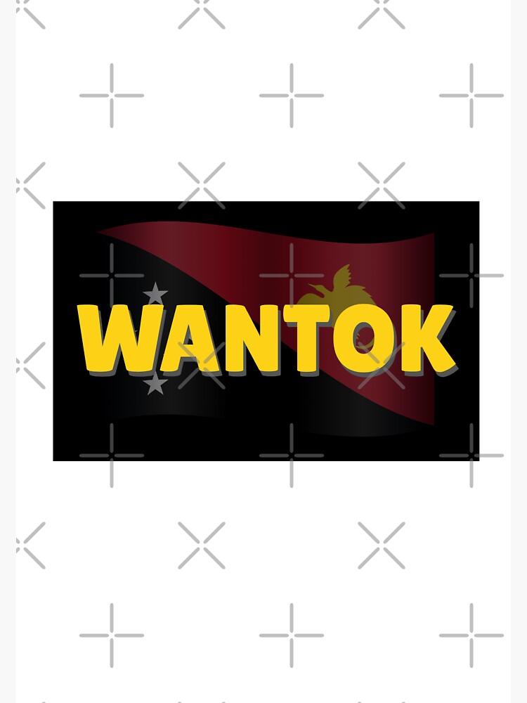 "Wantok PNG - Papua New Guinea" Sticker by PNG-pikinini | Redbubble