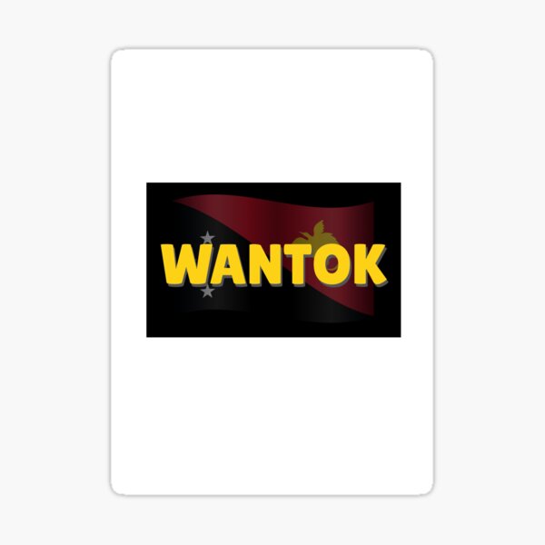"Wantok PNG - Papua New Guinea" Sticker by PNG-pikinini | Redbubble
