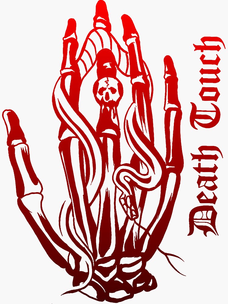 "Death Touch" Sticker for Sale by yagniikd- | Redbubble