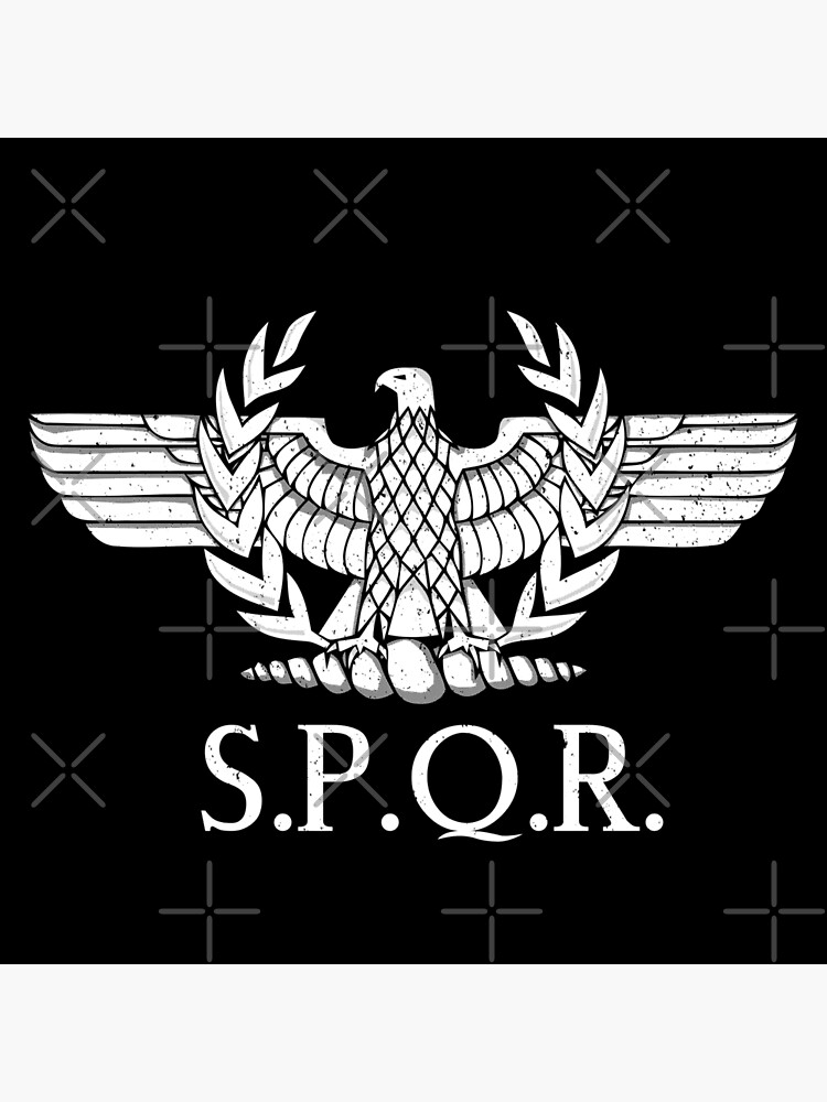 "Roman Standard - Rome - SPQR - Roman Empire - white" Poster by ...