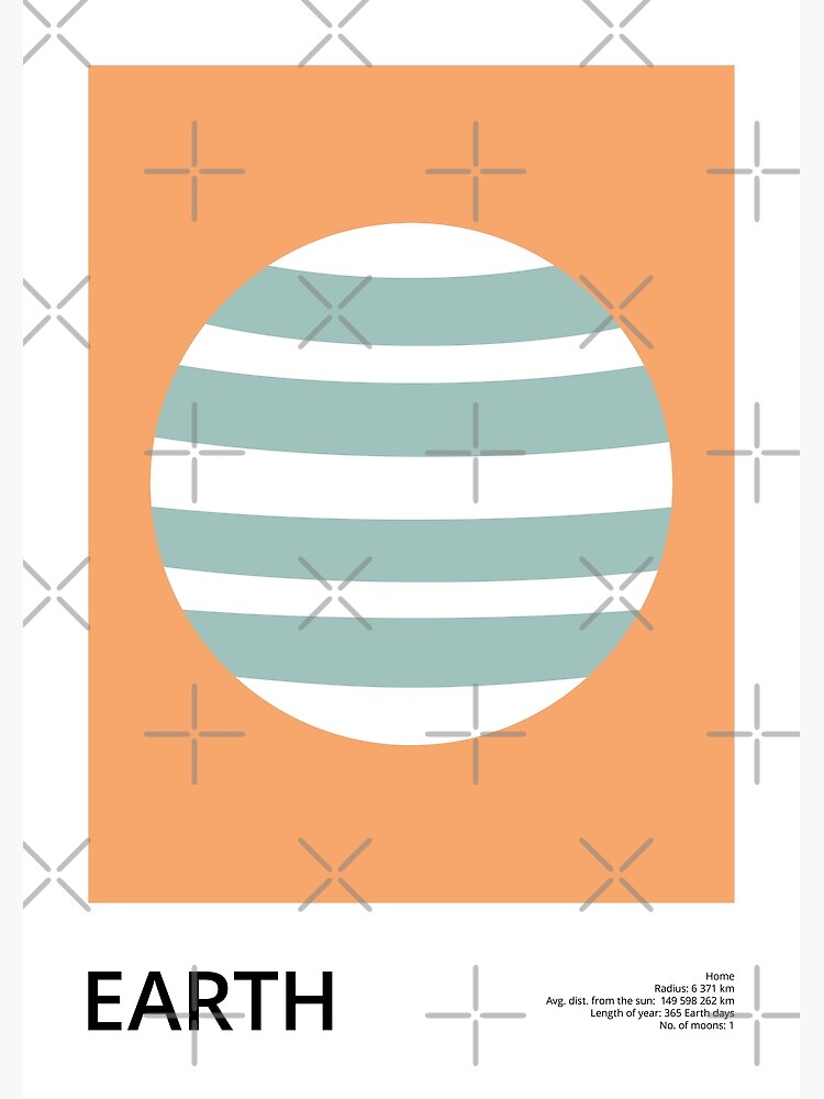 "Minimalist Earth Illustration" Poster by Thespot | Redbubble