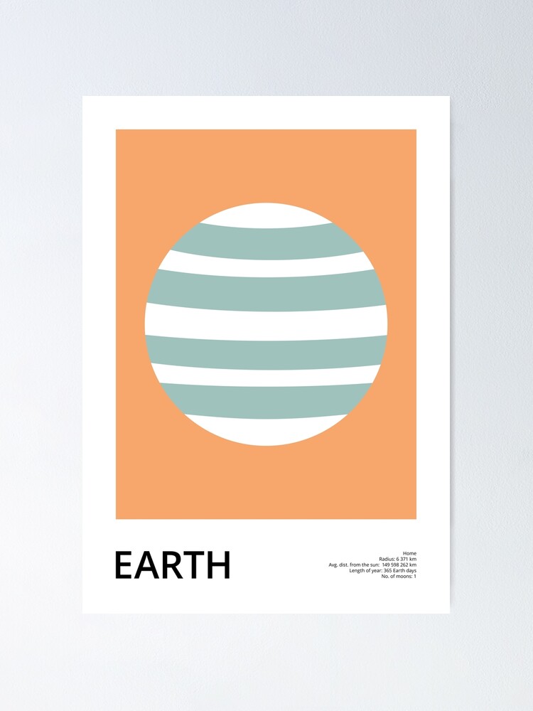 "Minimalist Earth Illustration" Poster by Thespot | Redbubble