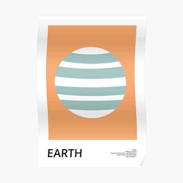 "Minimalist Earth Illustration" Poster by Thespot | Redbubble