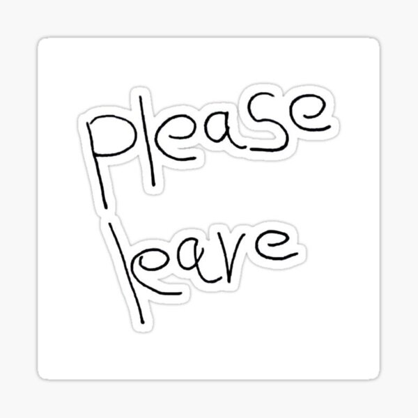 "ateez please leave" Sticker for Sale by nhiaashop | Redbubble