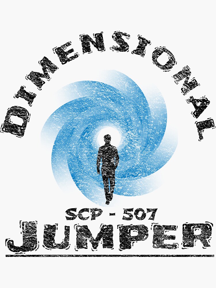 "SCP 507--Dimensional Jumper" Sticker for Sale by Fanficguru | Redbubble