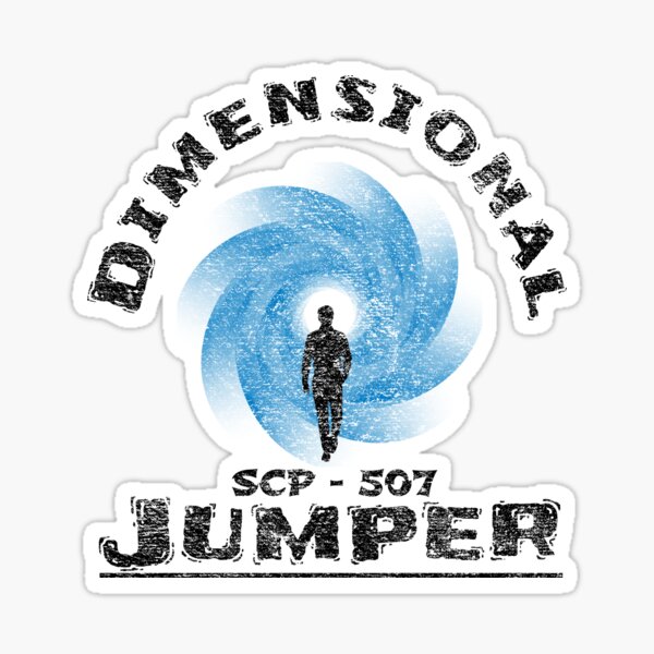 "SCP 507--Dimensional Jumper" Sticker for Sale by Fanficguru | Redbubble